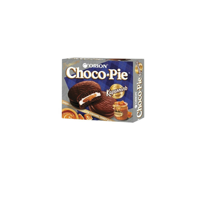 Orion Печенье Choco Pie Dark Caramel, 12 х 30 г .