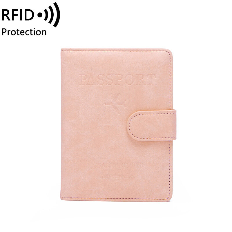 ZY Паспортный чехол Многофункциональный ПУ Кожа Путевой документ RFID