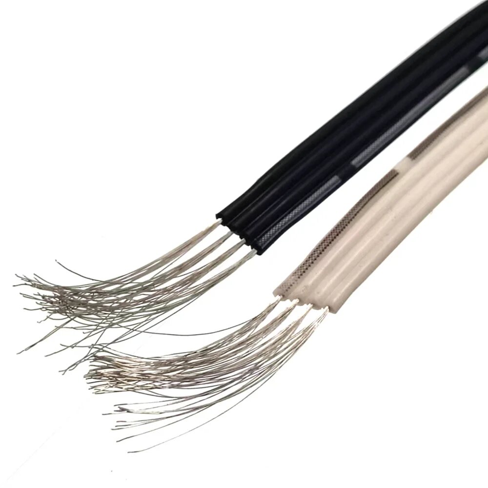 Параллельный плоский силиконовый провод 28AWG 1M, 28AWG-WH-5P