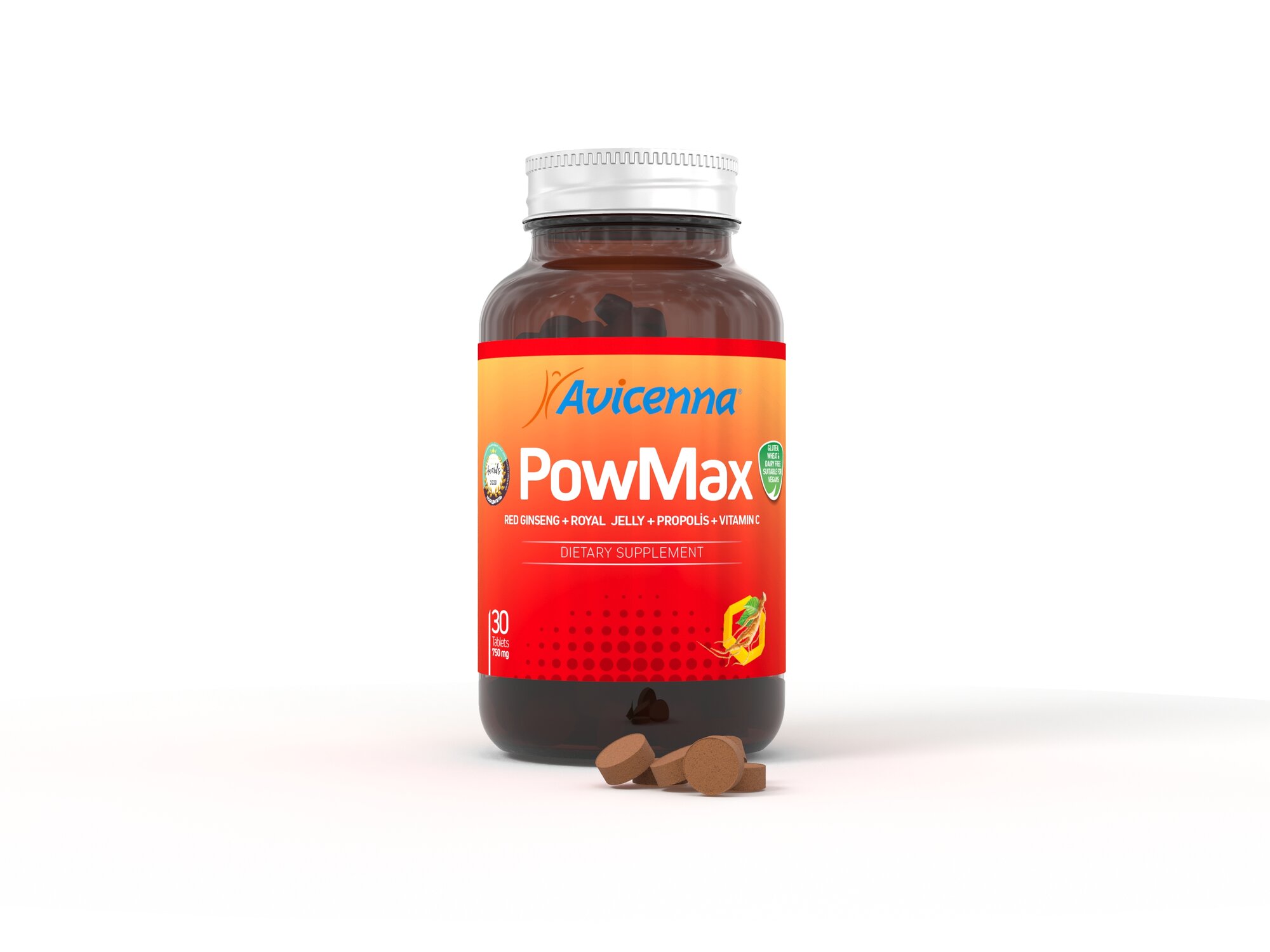Avicenna® PowMax Energy | Комплекс с женьшенем и маточным молочком для энергии, тонуса и работоспособности