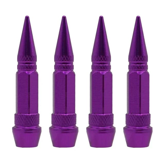 Колпачки Для Автомобильных Колесных Ниппелей, Алюминиевые, Накручивающиеся, 60MM-PURPLE
