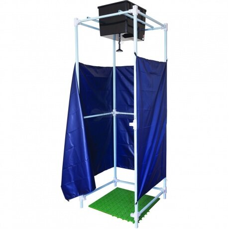 Душ "Чистюля" с ЭВБО-55, бак 55 л, кабина 800*800*2100 мм