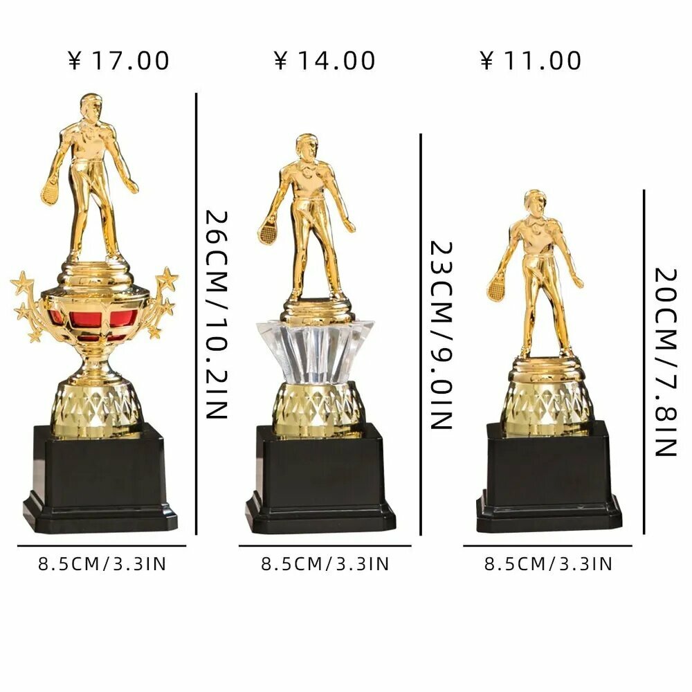 Пластиковый кубок T56-1, настольный теннис, высота 20 см, утяжелённый