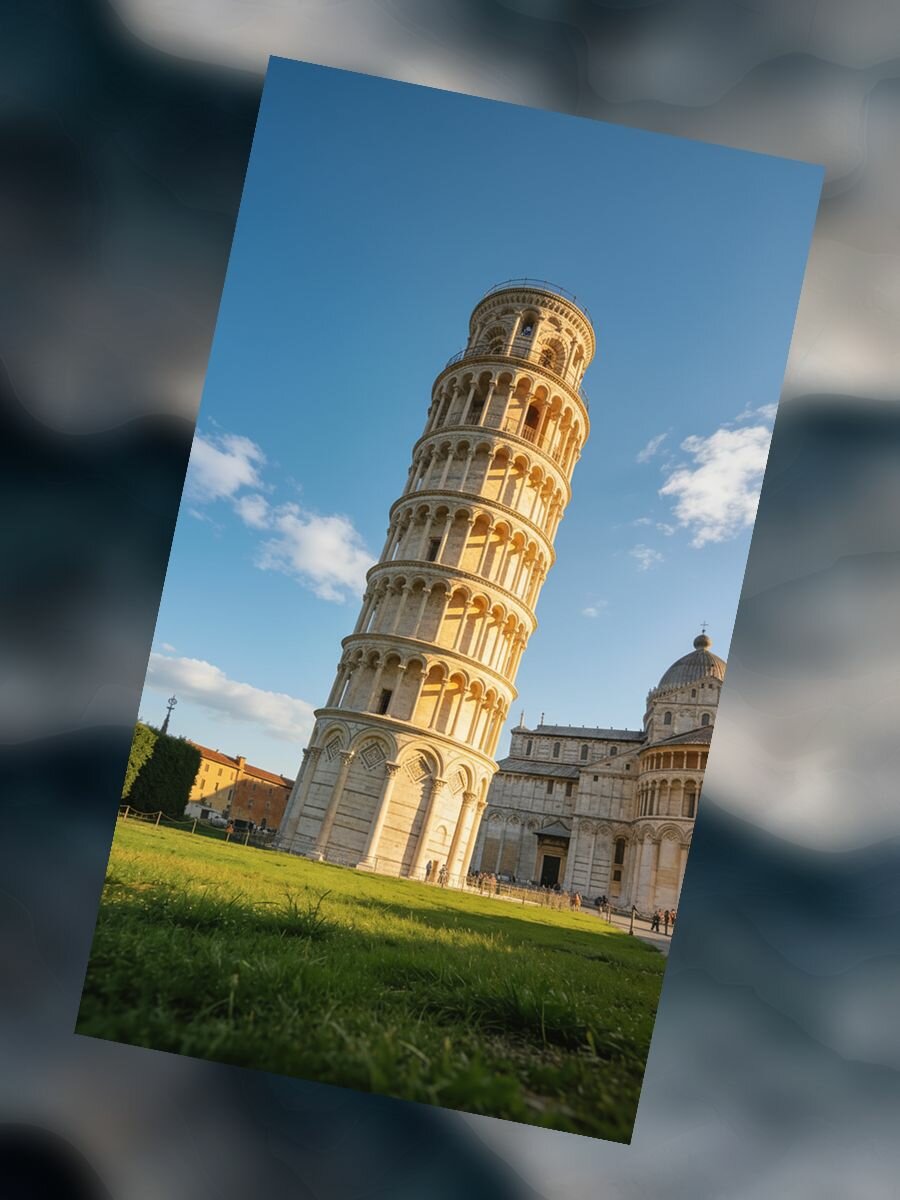 Постер "Пизанская башня", 29.7х42см, А3, глянцевый