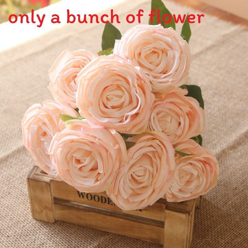 Romantic rose искусственные настенные цветы для свадьбы домашний декор подарок для невесты розовое шампанское