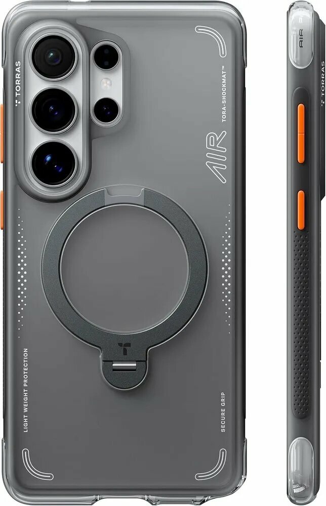 Чехол TORRAS Ostand Q3 Air для Samsung Galaxy S26 Ultra с магнитной подставкой, вращающейся на 360 , совместимость с MagSafe, встроенна