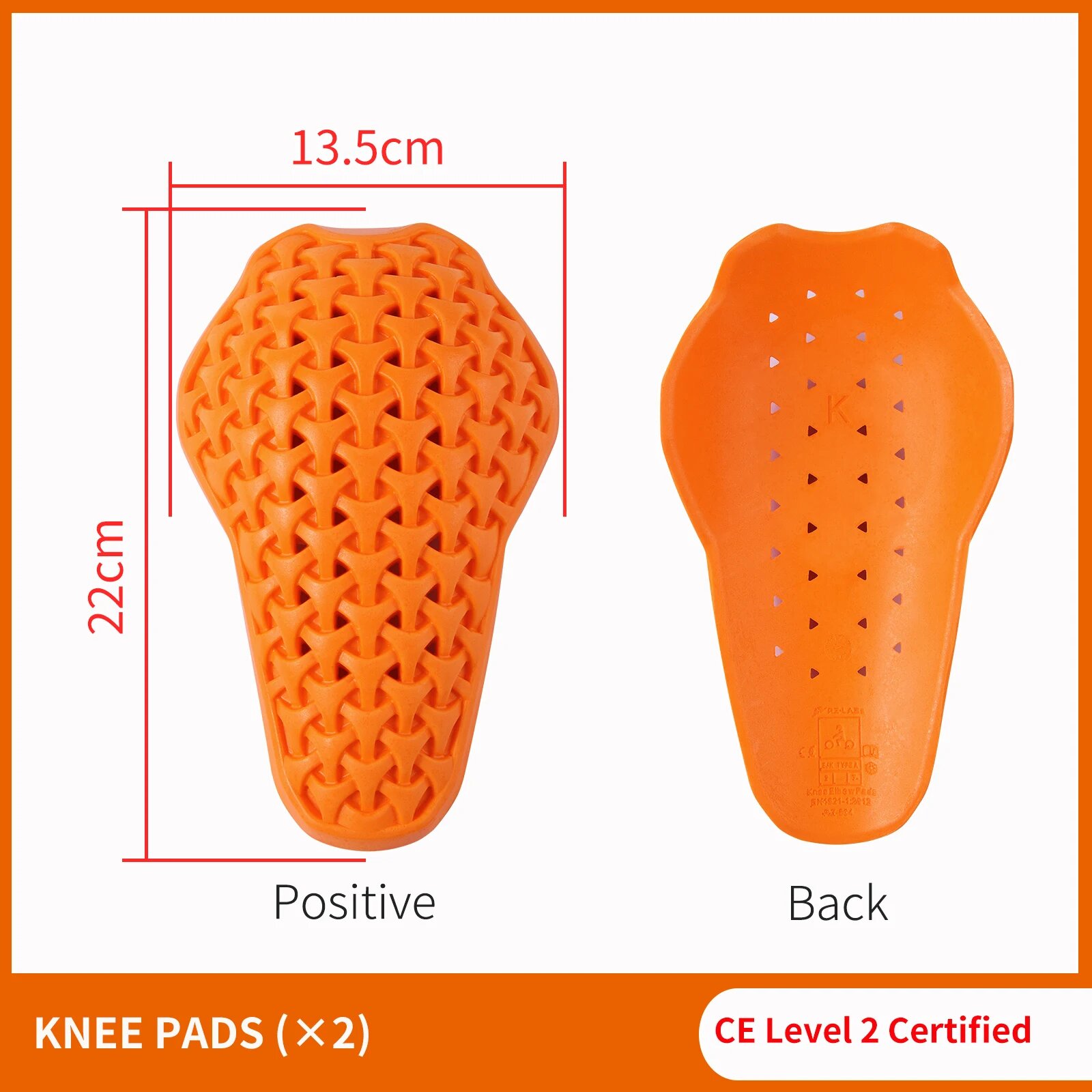 Мотозащитные Накладки CE Level 1/2: Комплект Для Коленей, Спины, Плеч И Локтей Knee pads only