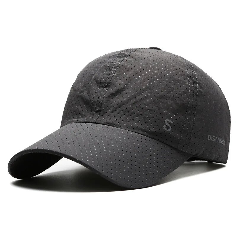 Мужская полиэстерная кепка для рыбалки Серый, Dark Grey