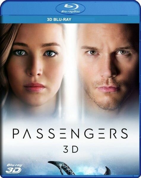 3D Пассажиры (2016) Blu-ray 50Gb (блю рей)