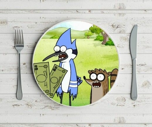 Тарелка Regular Show, Обычный мультик №2