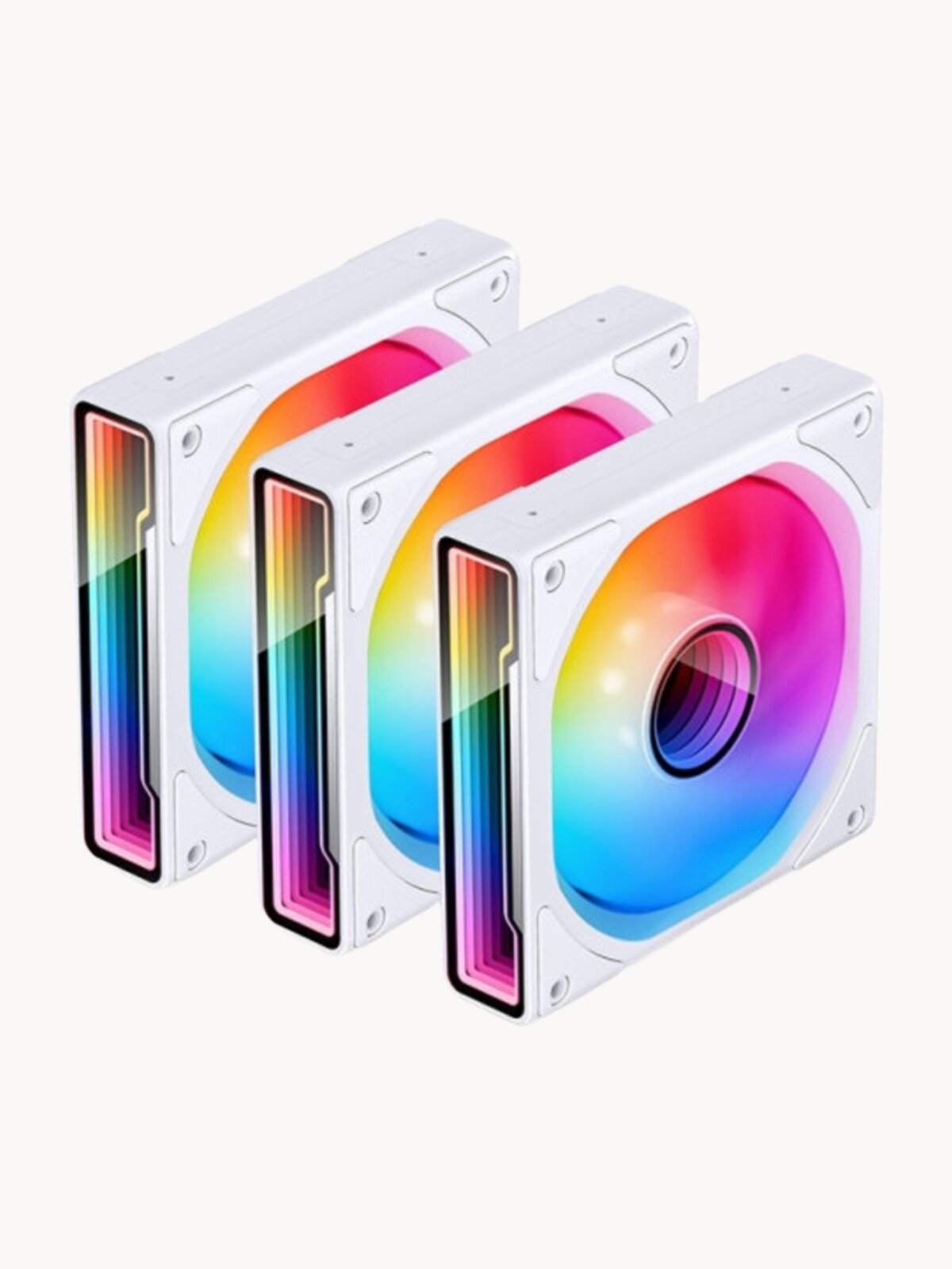 Вентиляторы для корпуса Jonsbo ZK-120W(3 in 1) White 3шт