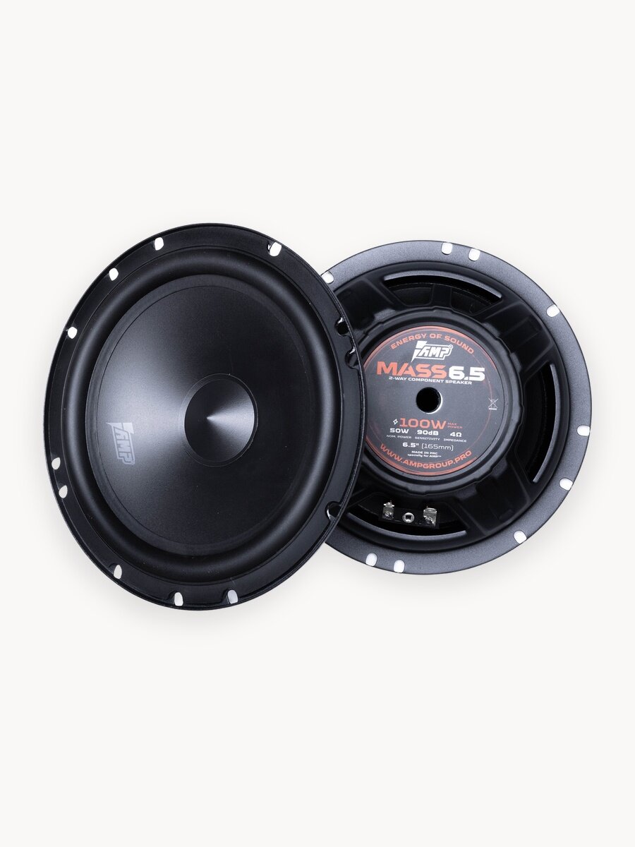 Акустика компонентная AMP MASS 6.5, 100 Вт, 16.5 см / Динамики автомобильные