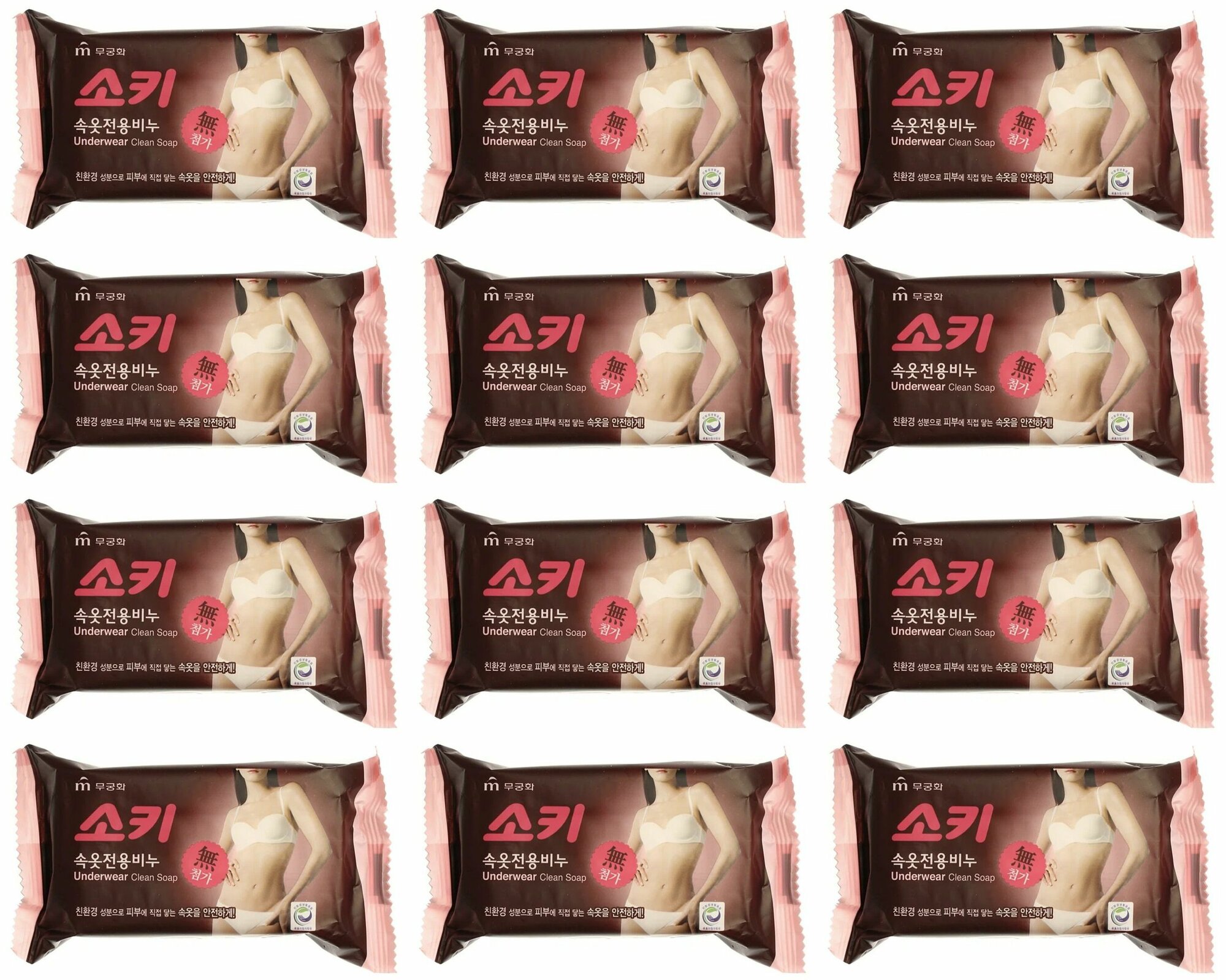 Mukunghwa Мыло хозяйственное Laundry Soap For Underwear, 150 г, 12 шт