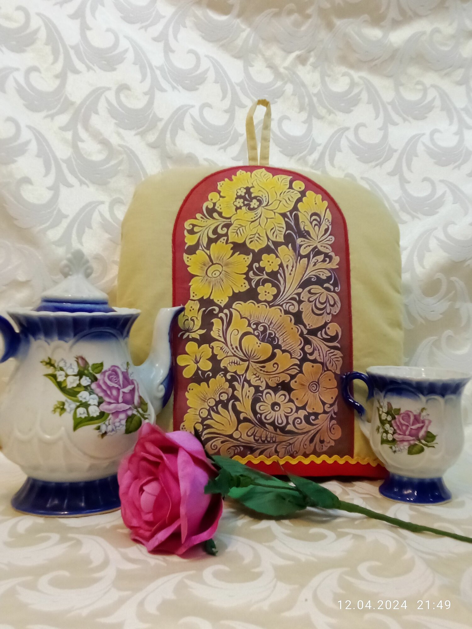 Грелка на чайник хлопок 29х30см.