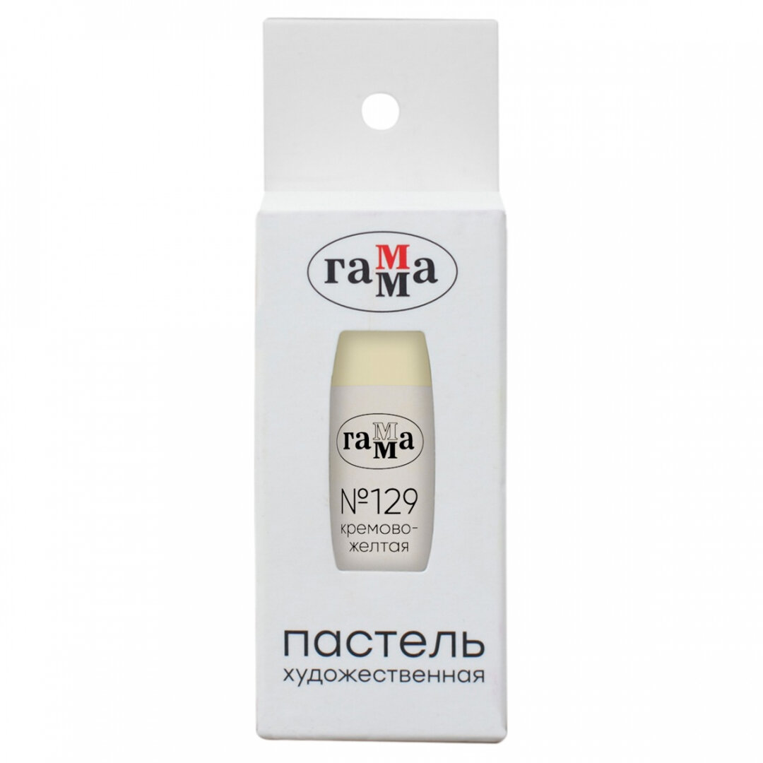 Пастель художественная Гамма, кремово-желтая №129, картон. упак, европодвес