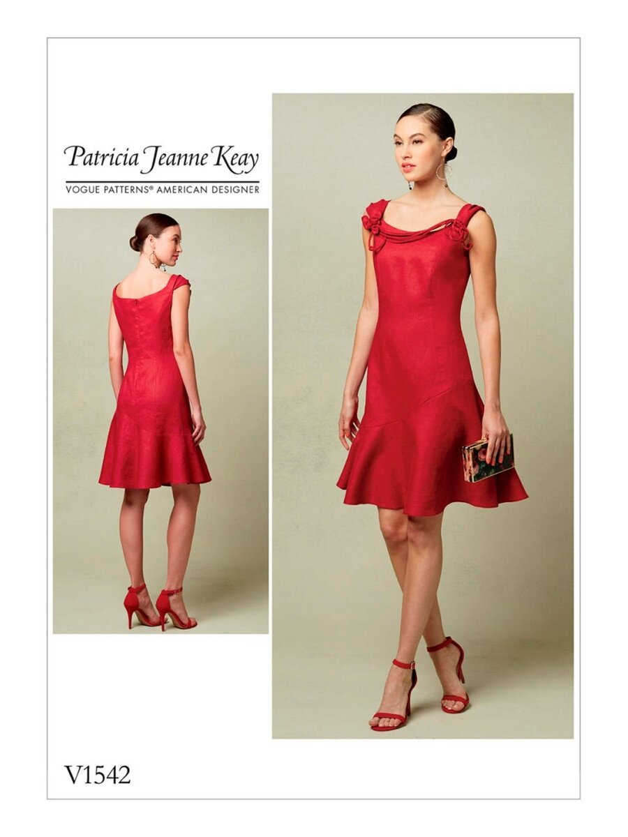 Выкройка VOGUE №1542 Платье