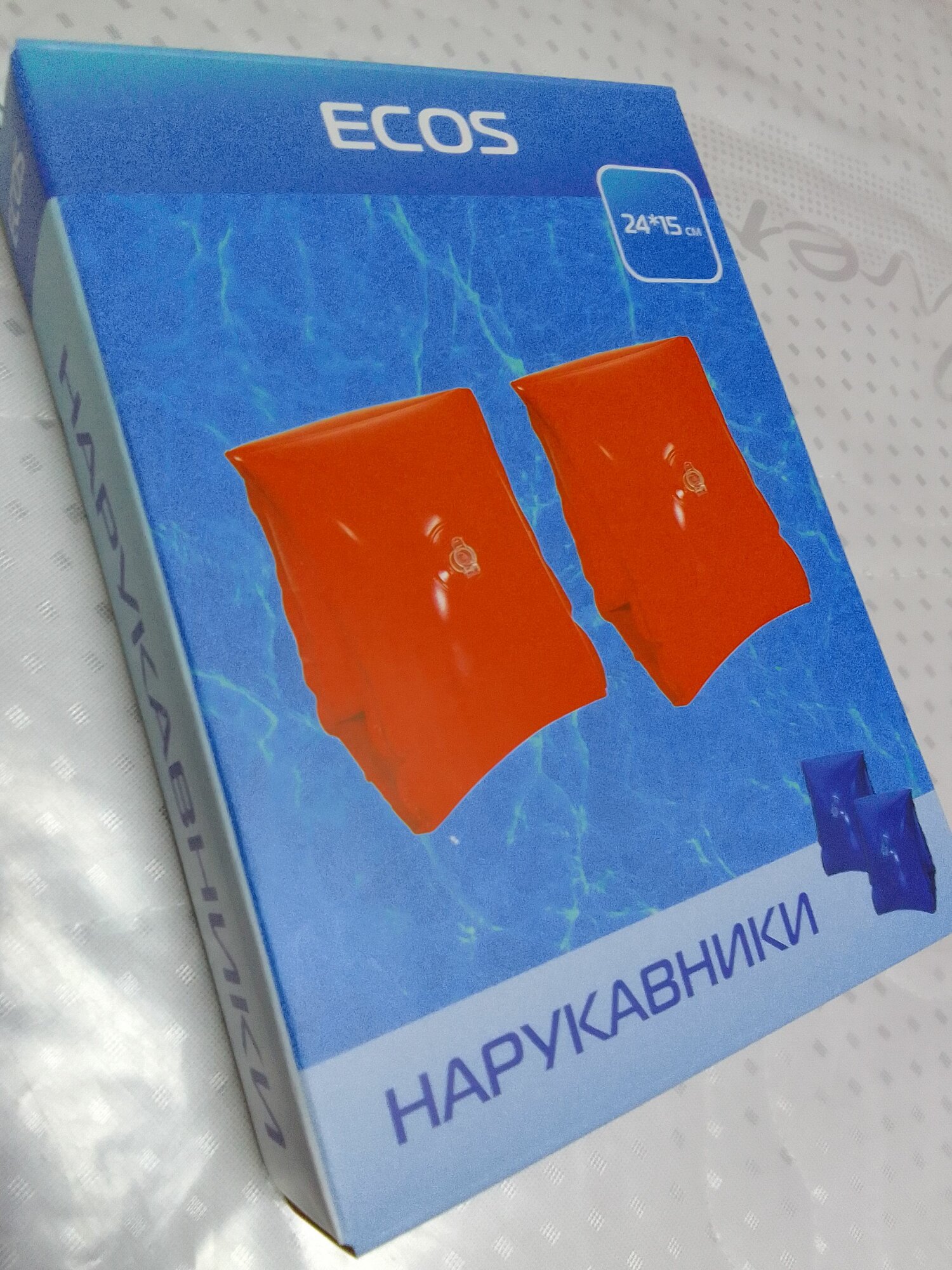 Надувные детские нарукавники для плавания , 24х15 см, от3-6лет, 993144, оранжевый Т