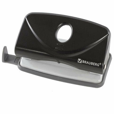 4 шт. Дырокол BRAUBERG "Original", до 10 листов, черный, 222537