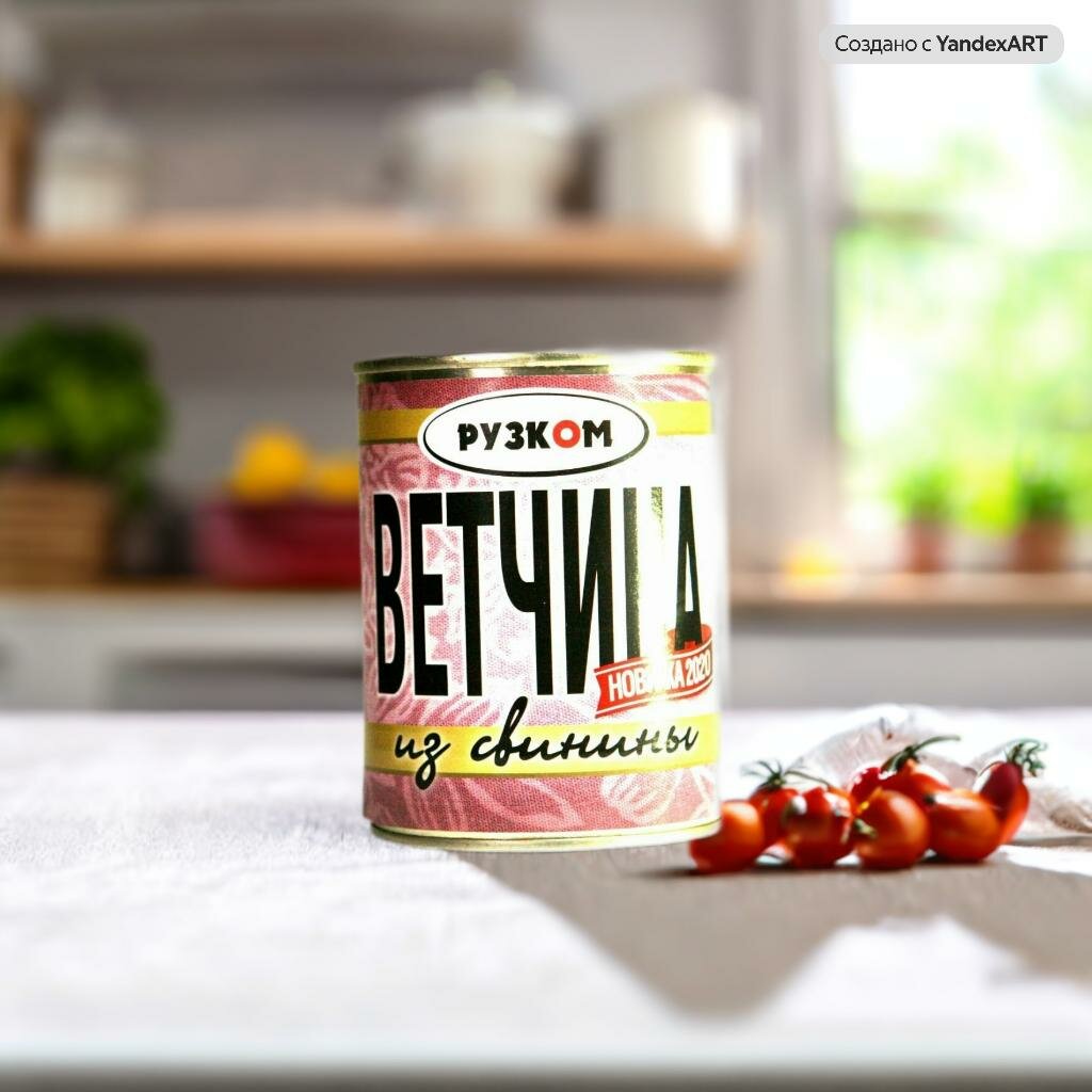 Ветчина из свинины "Рузком" 338 гр. 4 шт.