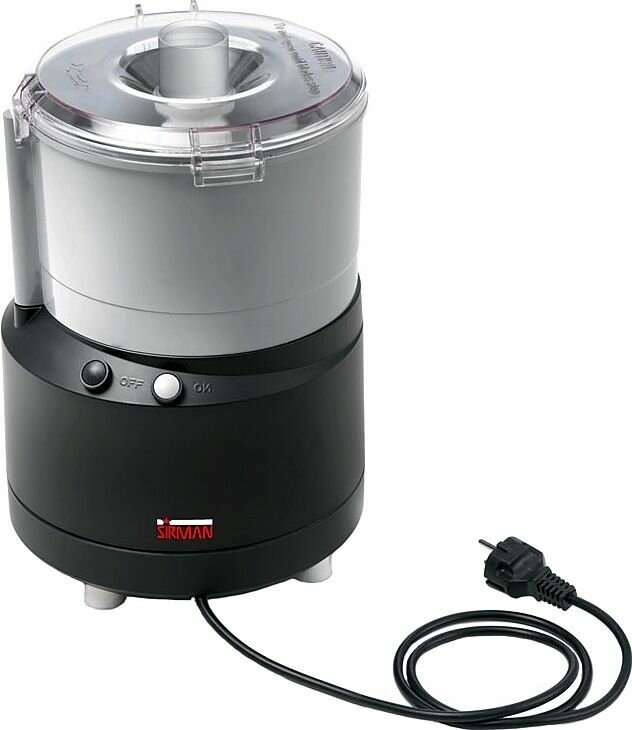 Куттер SIRMAN Blitz, 0,37 кВт, чаша 3,2литра, 2800 об/мин, корпус и чаша из пластика