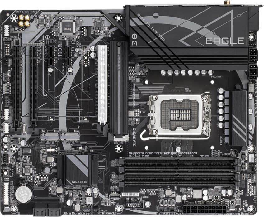 Материнская плата Gigabyte Z790 EAGLE AX Soc-1700 Intel Z790 DDR5 ATX AC`97 8ch(7.1) 2.5Gg RAID+HDMI