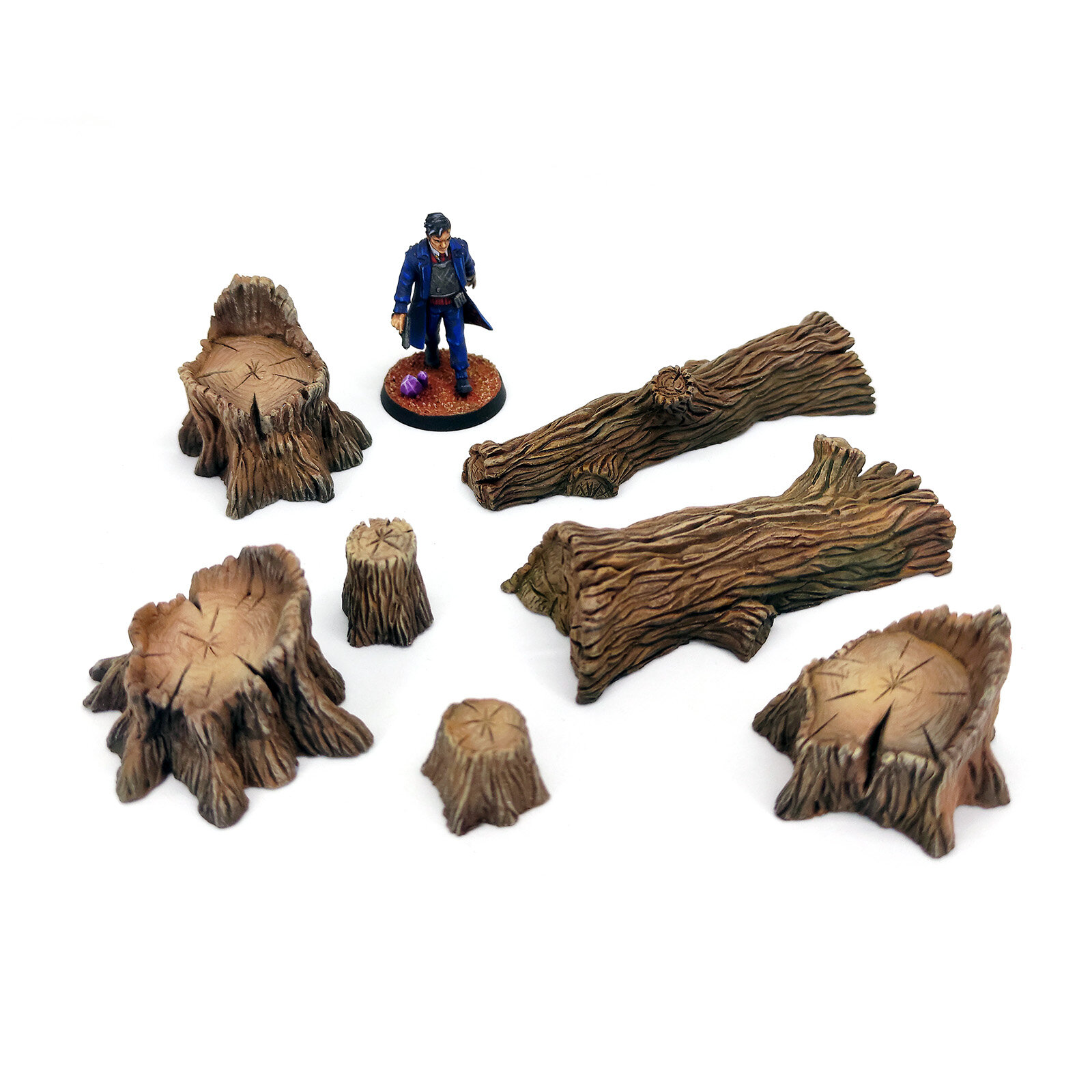 Набор пней и брёвен | Grabblecast террейн для варгеймов и D&D