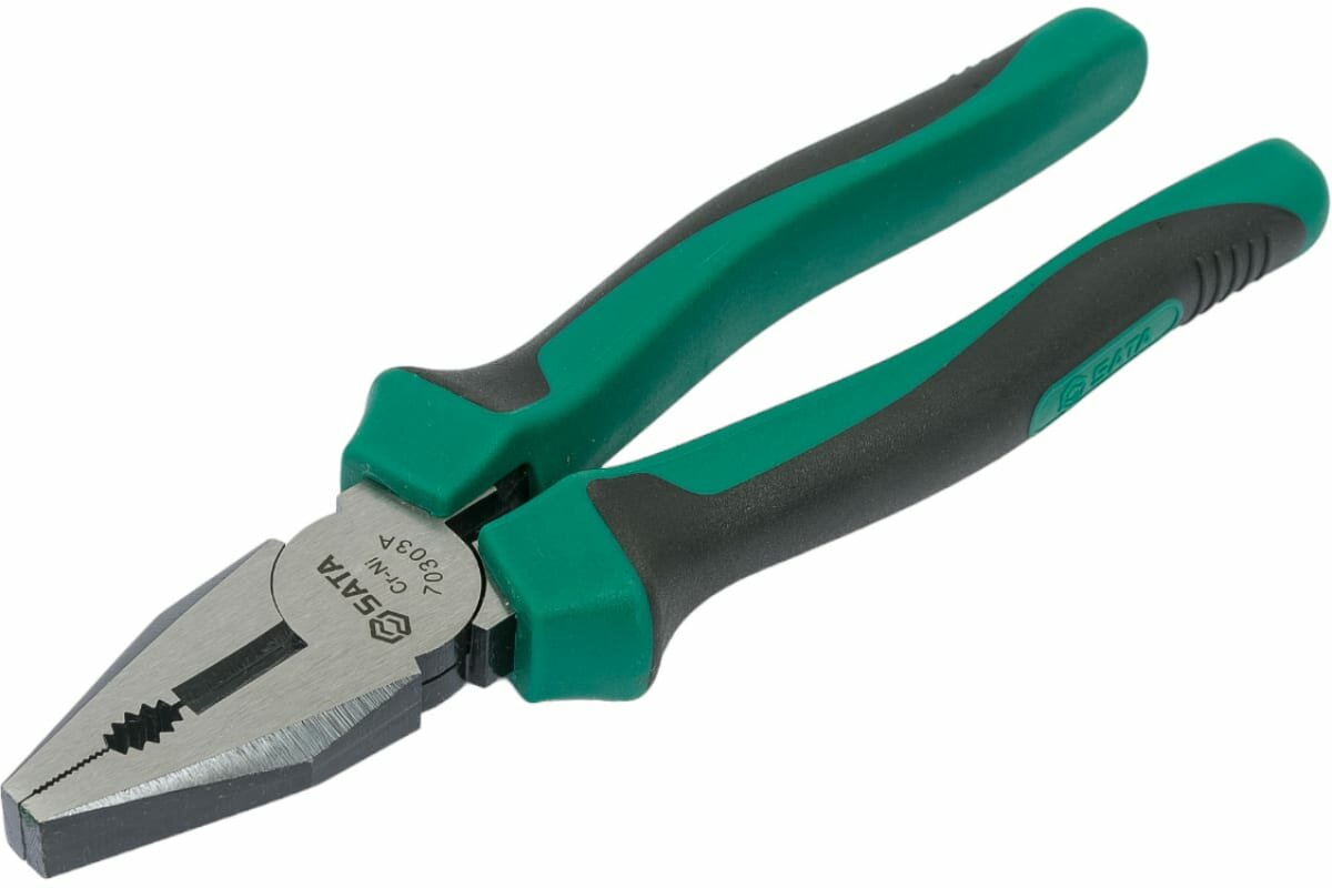 Плоскогубцы Sata 8' 200 мм комбинированные 70303A для сборки, фиксации и ремонта деталей