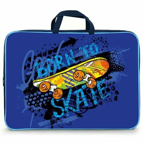 Папка сумка для рисунков и уроков технологии и труда А-3 475мм х345мм х8мм на молнии с ручками