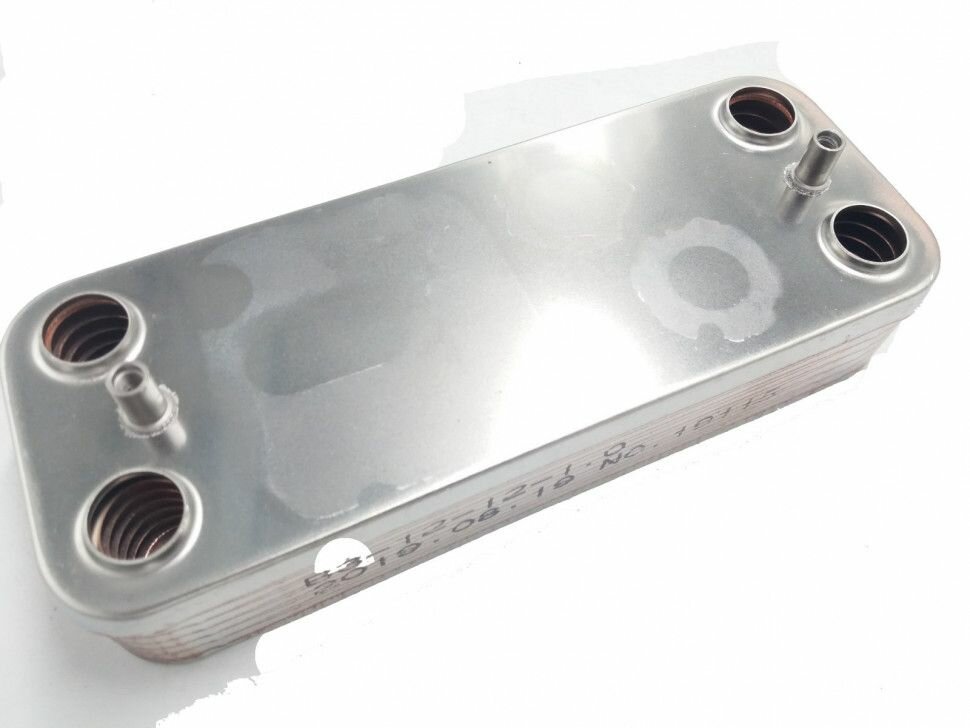 Теплообменник вторичный 12 пластин для котлов Beretta CITY с бортиком (R8036)