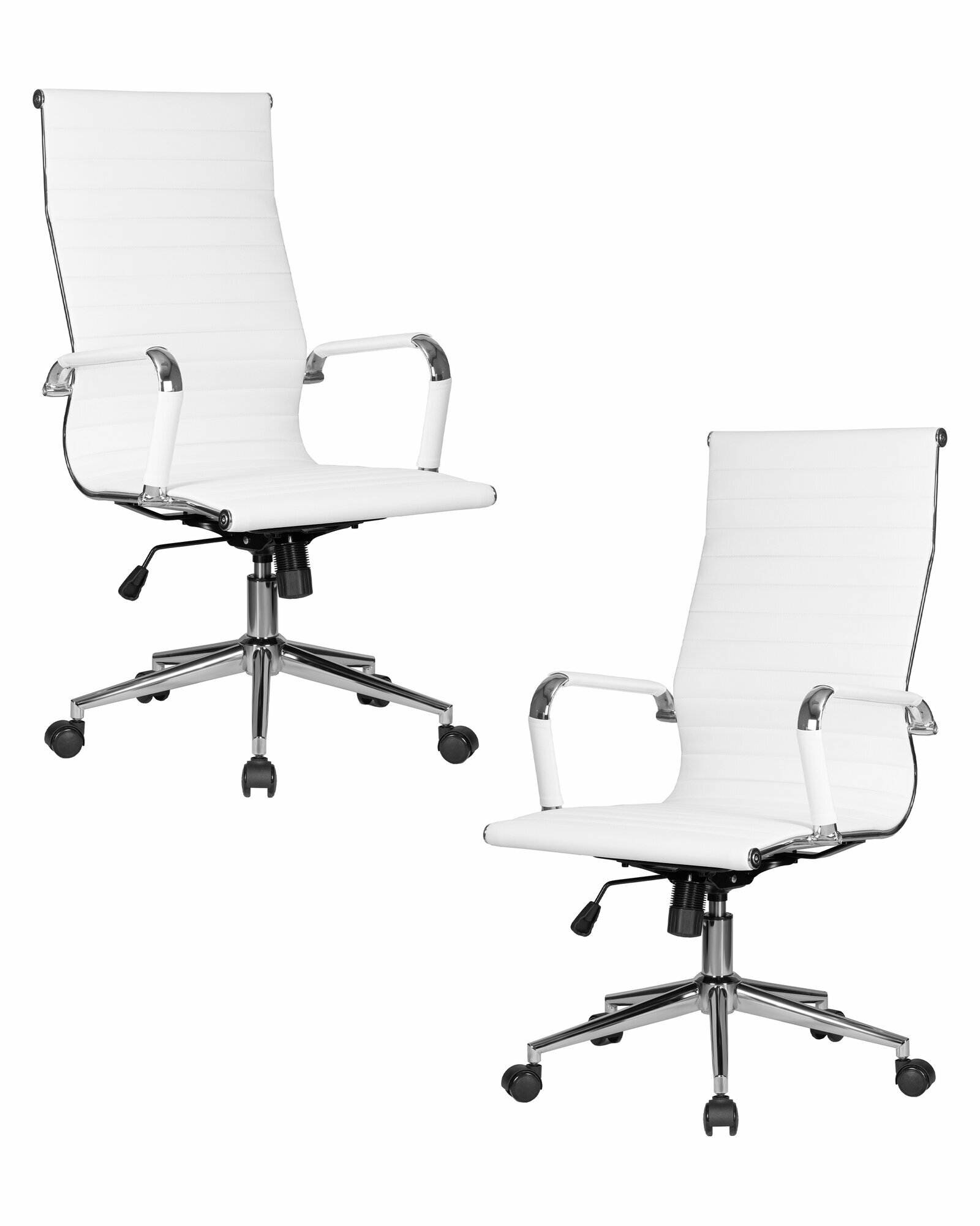 Набор 2 шт. Офисное кресло для руководителей DOBRIN CLARK SIMPLE, LMR-101B, белый