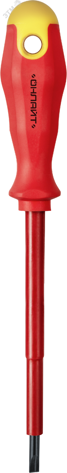 Отвертка диэлектрическая SL2.5х75 мм Онлайт (OHT-Otd01-SL2.5-75) Navigator Group 82952