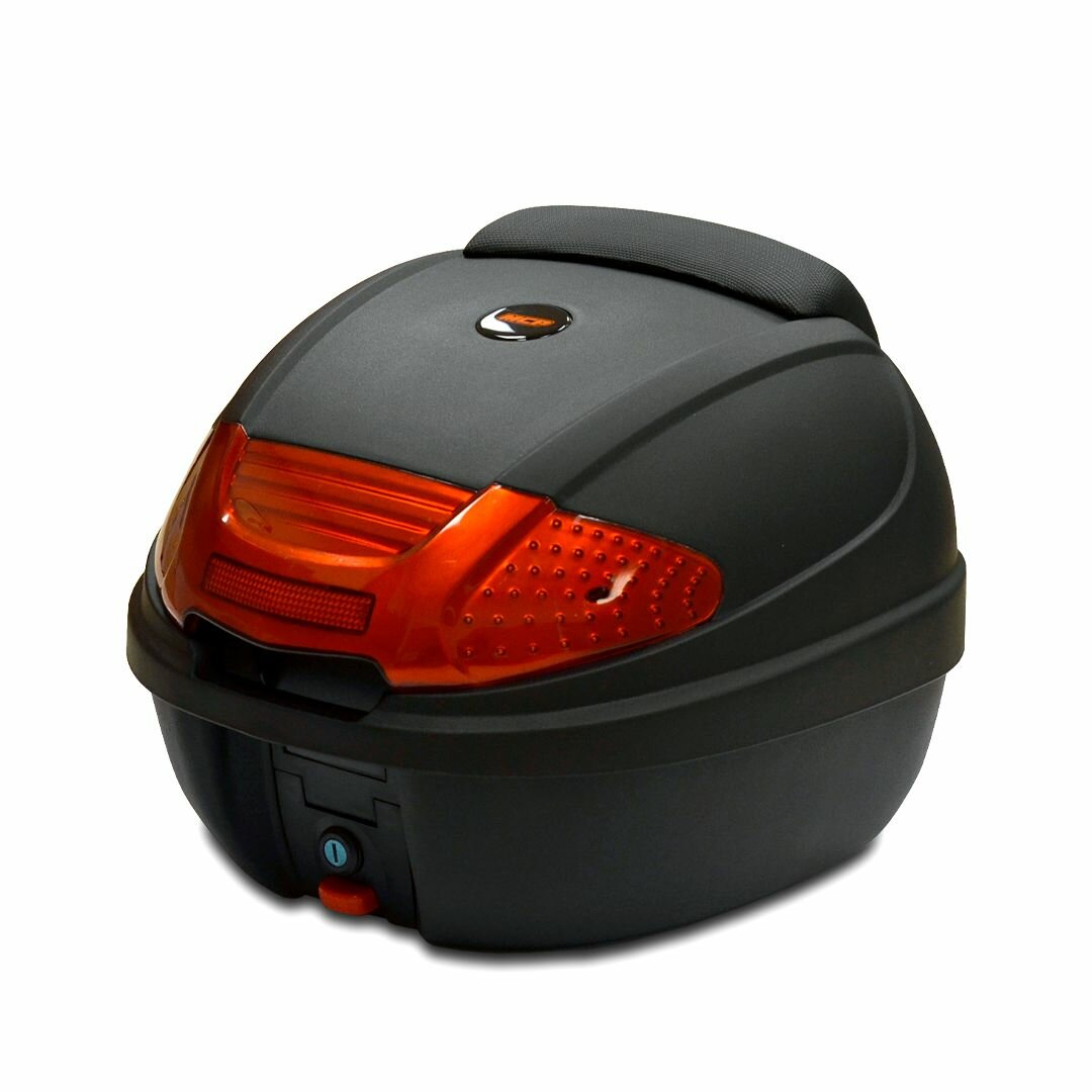 Кофр для мотоцикла 30л со спинкой и крепежной площадкой