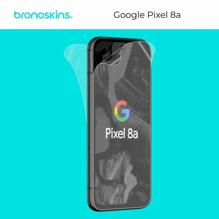 Защитная бронированная пленка на экран и заднюю панель Google Pixel 8a (Глянцевая)