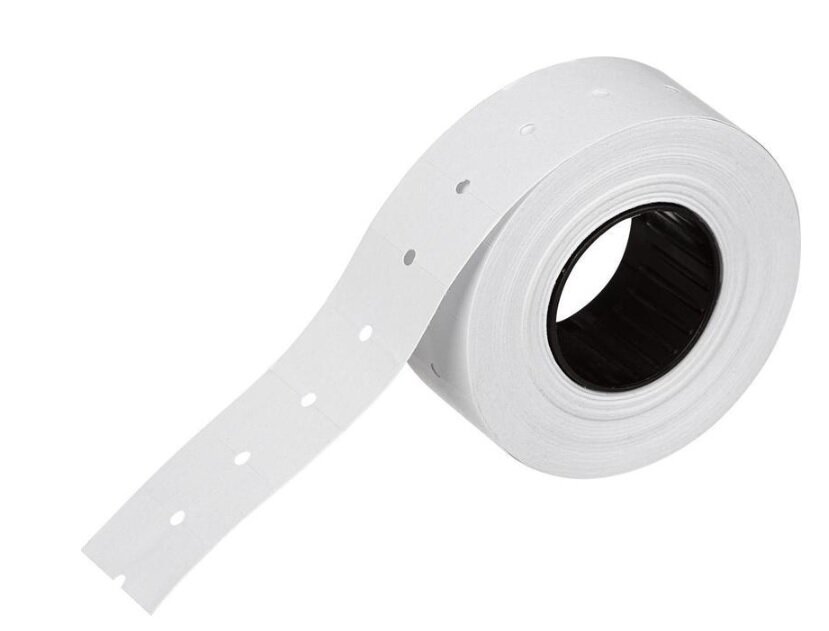 Этикет-лента 21,5х12 белая прям 1/1000шт/рул