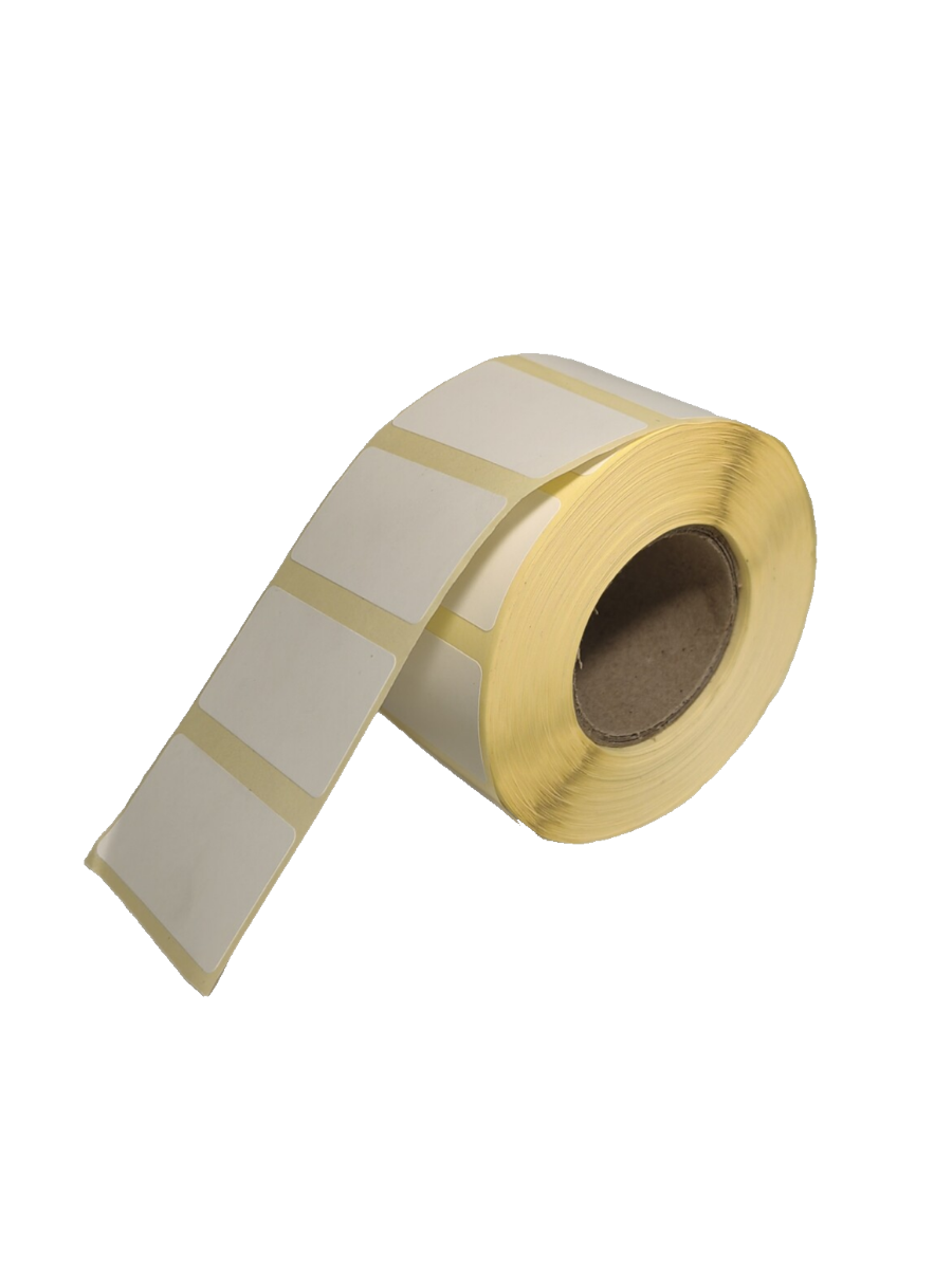 Термоэтикетки ТермоЭко, 43x25мм, 5 рулонов, белые, самоклеящиеся.