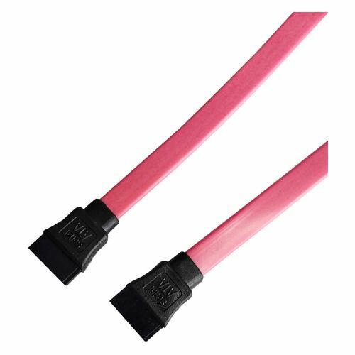 Кабель SATA Buro SATA - SATA, 0.5м, красный [bu-sata-sata0.5m]