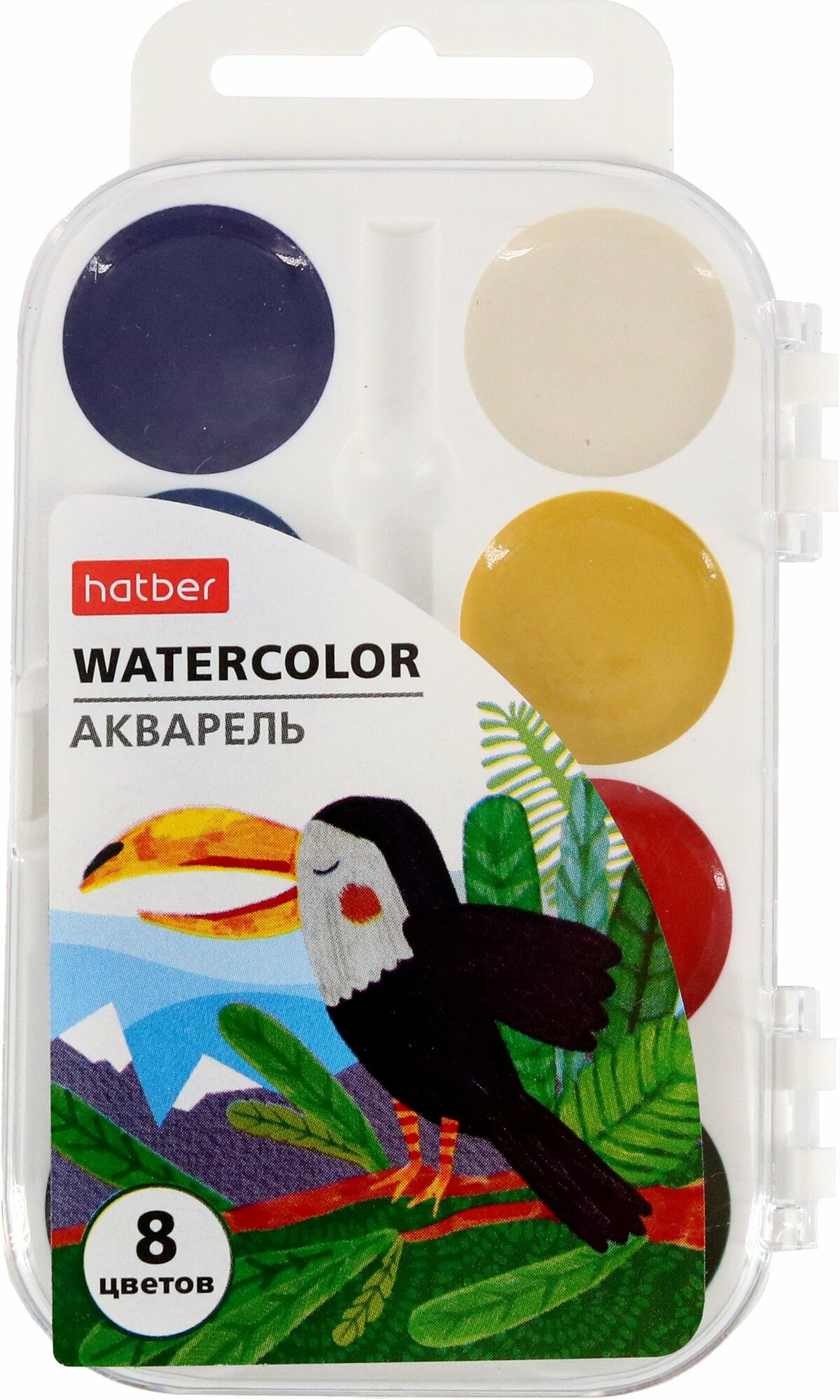 Акварель медовая Colora, 8 цветов, без кисти