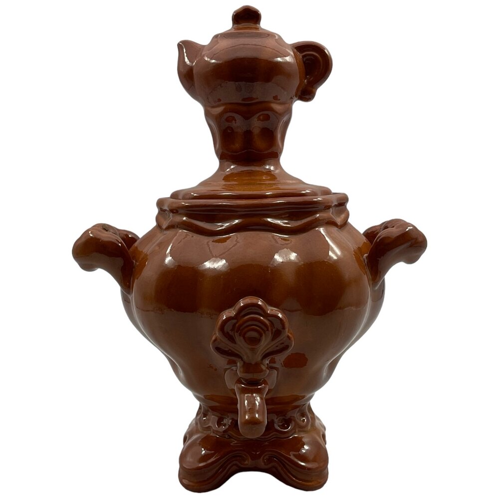 Чайница "Самовар", керамика, 1970-1990 гг, СССР