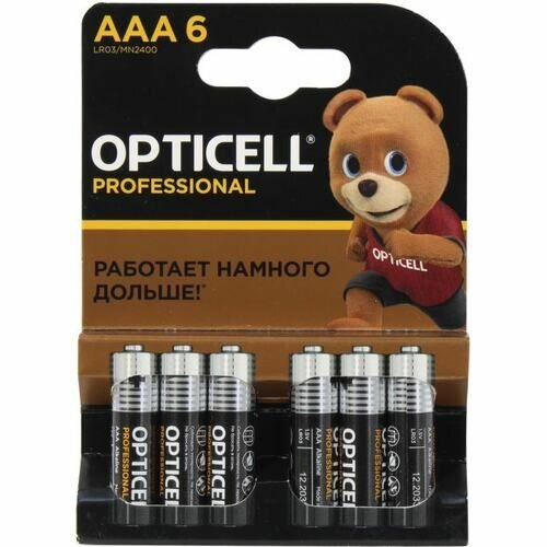 OPTICELL Батарейки Basic AAA, 6 шт/уп