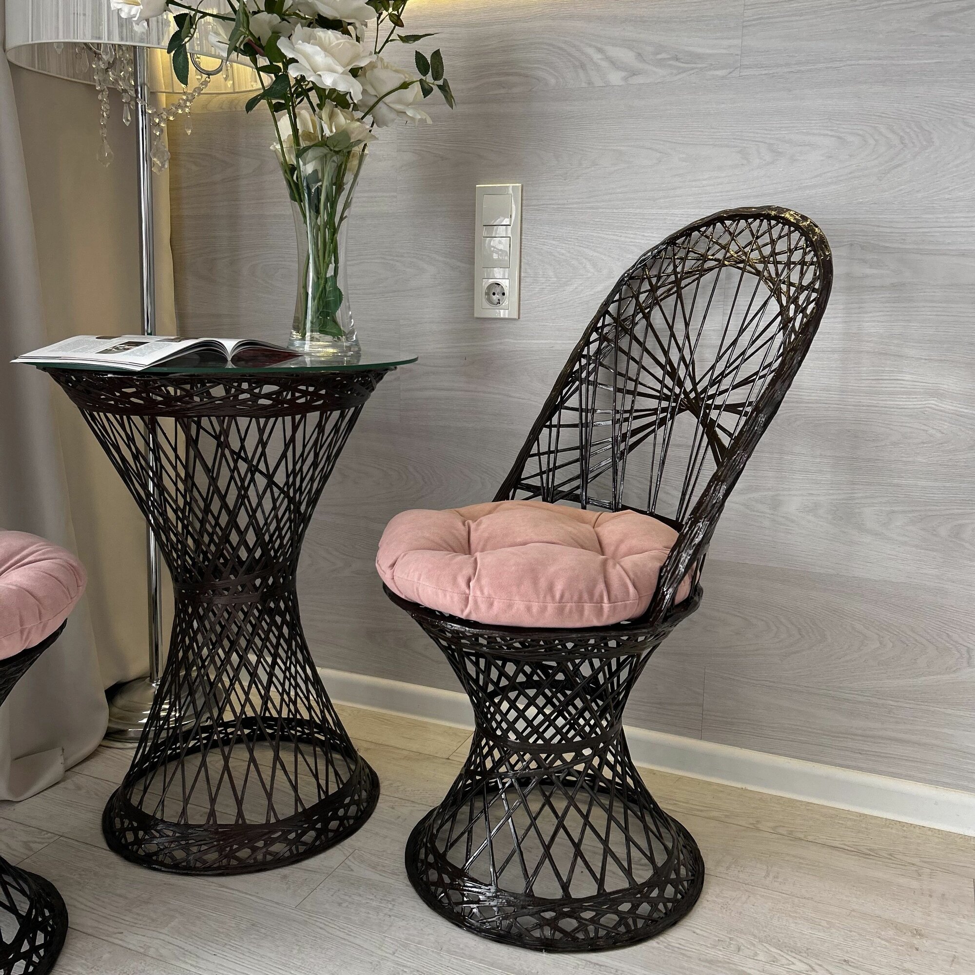 Кресло садовое ажурное Прованс, стул для лоджии и балкона, бренд Ajurio