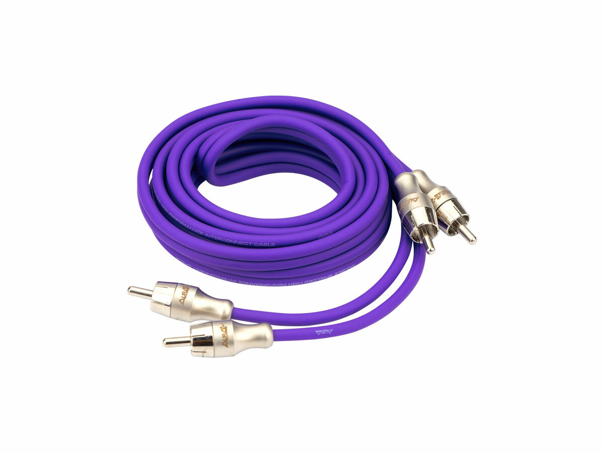RCA-кабель AurA RCA-B220 MkII 2 метра, 2 канала, бескислородная медь (OFC), двойной экран