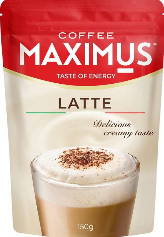 MAXIMUS Кофе растворимый Latte, 150 г