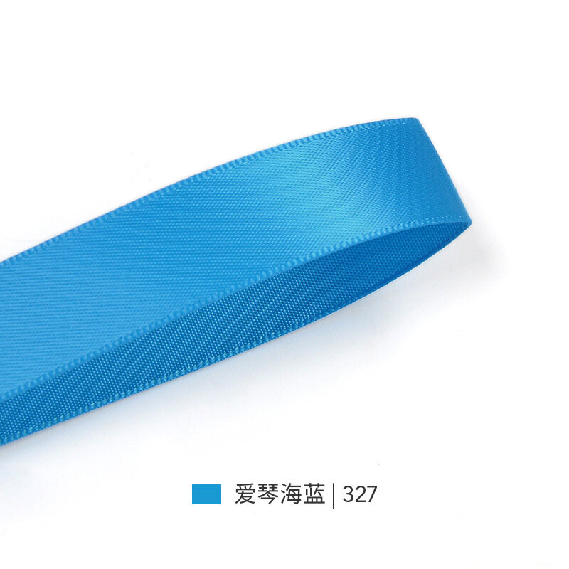Лента Яо Минг, для выпечки, с бантом, синяя, 327 Aegean Blue, 100 ярдов, 1,6 см