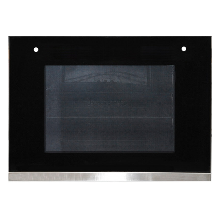 Наружное стекло духового шкафа DeLuxe, черное (7000775)