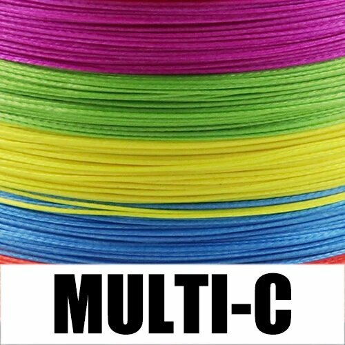 Плетеная леска JOF Multicolor 500M-6.0-72LB