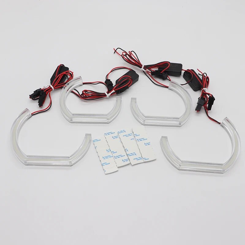 Для BMW 1 серии E81, E82, E87, E88, ксеноновая лампа для модификации DTM M4, стиль искусственных кристаллов, комплект колец с ангельскими глазами Version 2