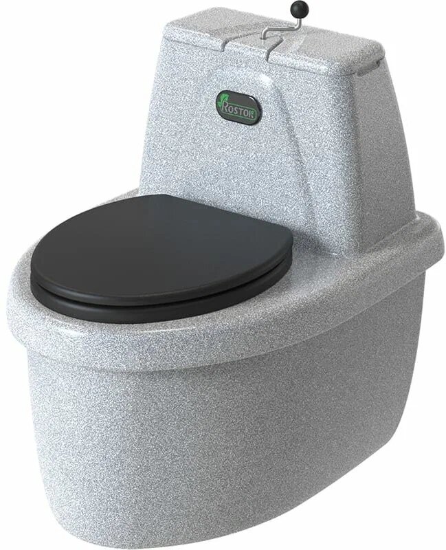 Компостный торфяной Биотуалет ЭкоПром Rostok Комфорт белый гранит, 90 л