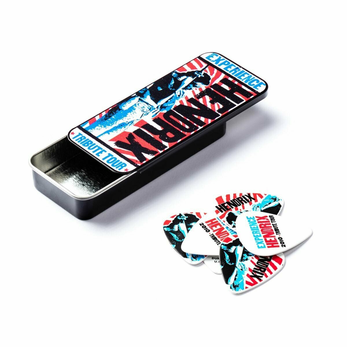 Набор медиаторов 12шт. Dunlop JHPT09M Jimi Hendrix Tribute Tour Pick Tin