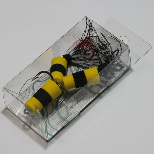 Приманка джиг. FROG жел./чер./жел. в блистере