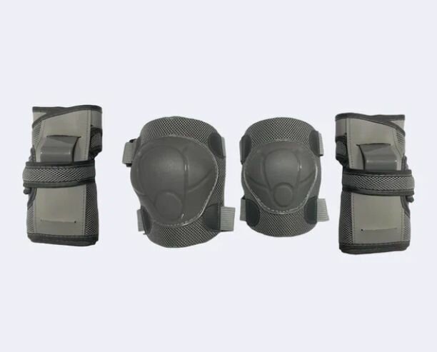 Набор защиты Tech Team Safety line 100, Размер M, серый